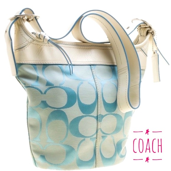 Coach | Bags | New Coach Signature Duffle Light Blue Bag | Poshmark